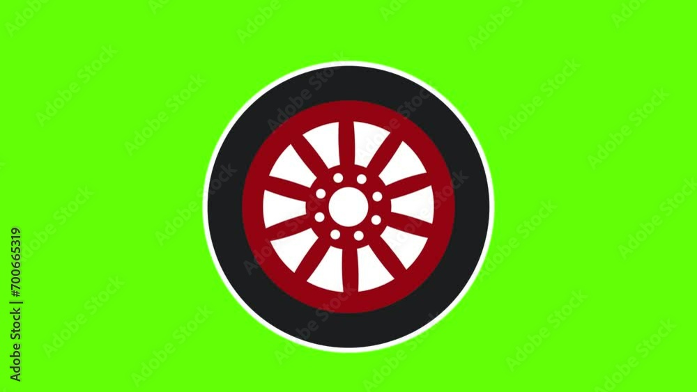 car wheel on green screen, chroma key, car wheel on transparent ...