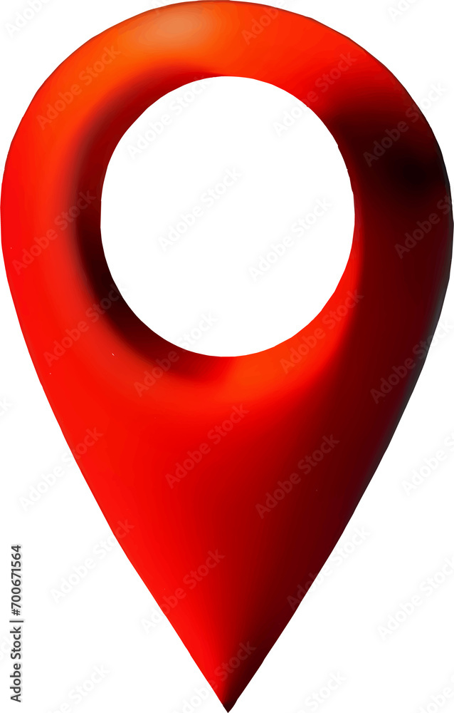 Pin vermelho com fundo transparente para indicar local importante no ...