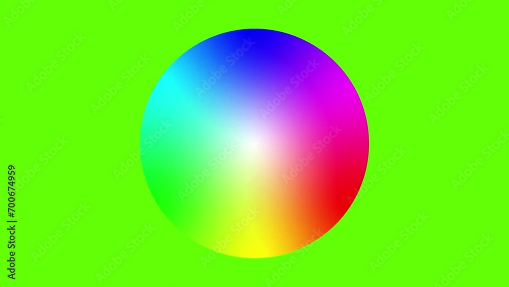 Color wheels with Colors and gradients, Color wheel spectrum moving on ...