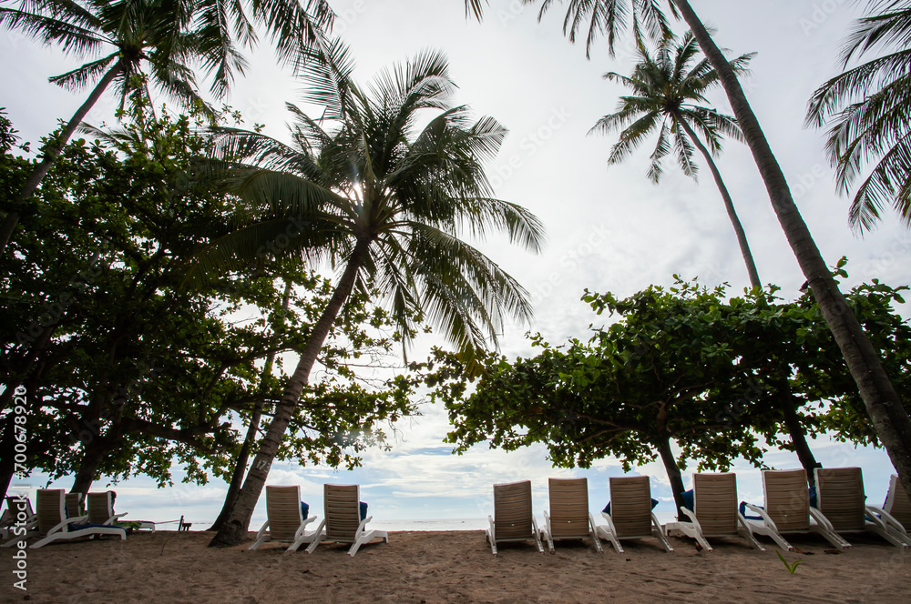 Landscape of Senggigi Beach, a tropical beach on Lombok Island, West ...