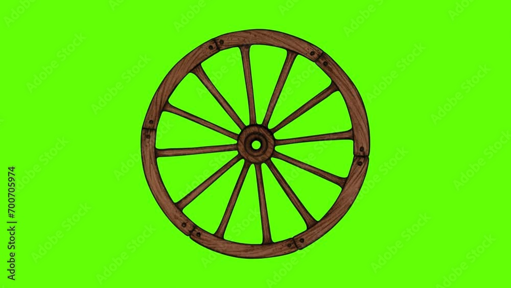 Vintage wheel against White background, chroma key, car wheel on ...