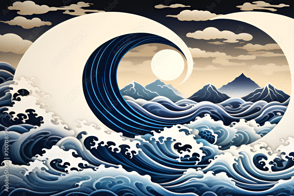 The swirling circle and two crescents of the Taegeuk pattern visually ...