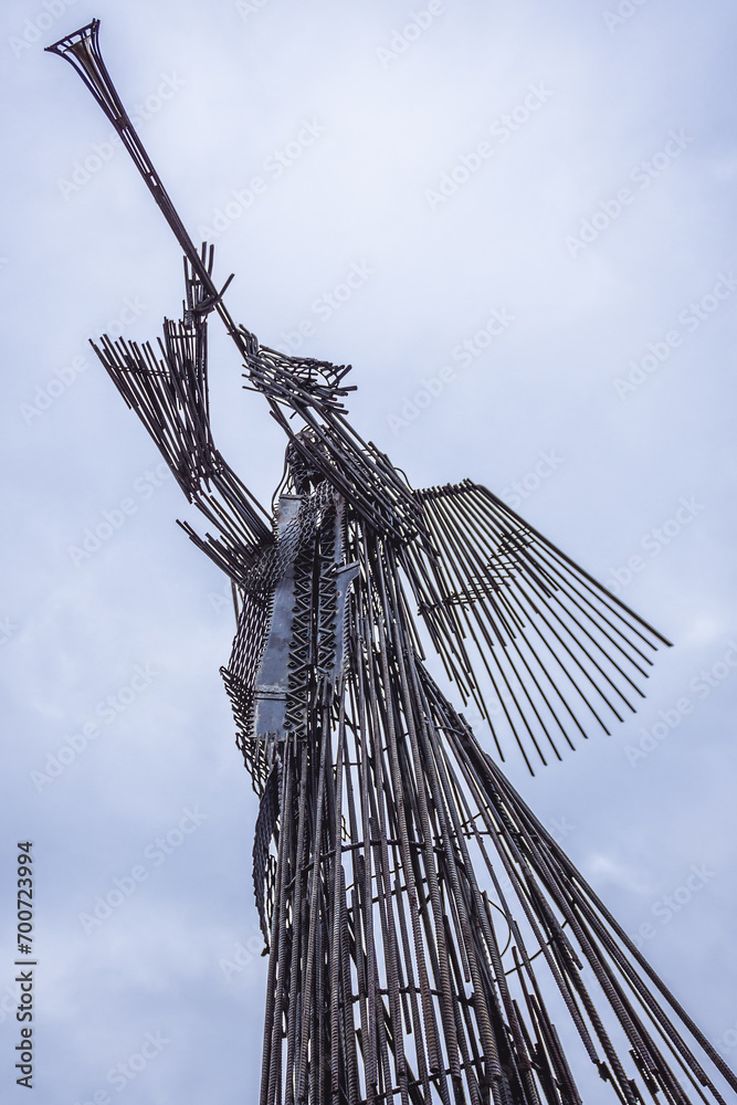 Chernobyl, Ukraine - September 20, 2016: Trumpeting Angel statue in ...