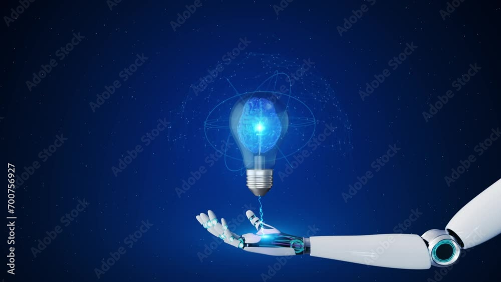 4K 3D Machine learning technology AI Artificial Intelligence Deep ...