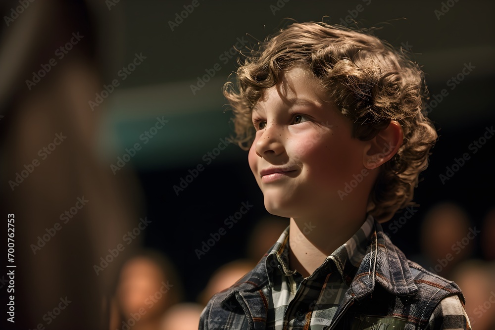 Proud Young Inventor Wins First Prize on Inventors Day Stock Photo ...