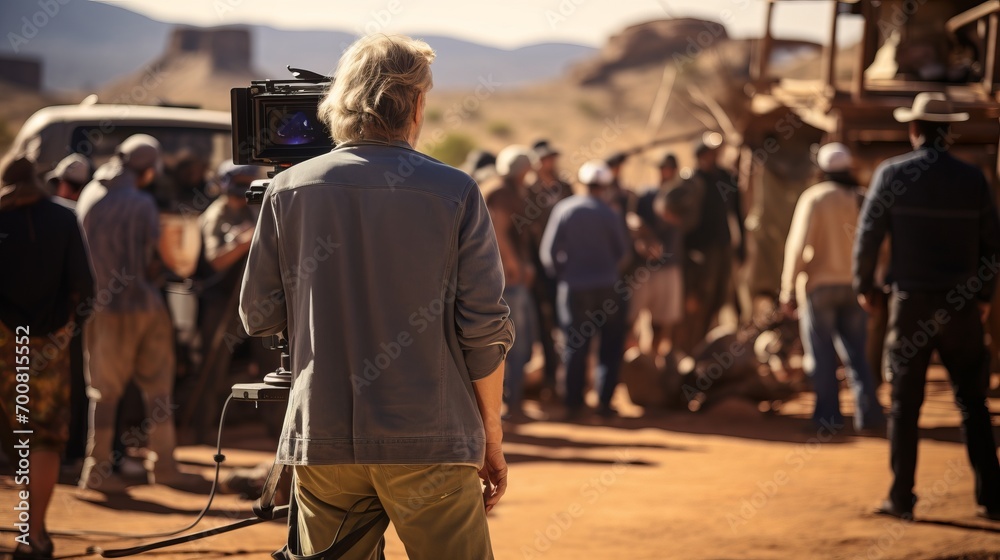 Behind the Lens: Captivating Film Director on Set, Inspiring Creativity ...