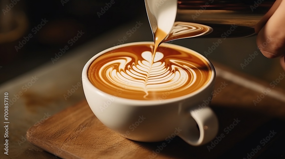 Artistry in Every Cup: Mesmerizing Latte Art by Skilled Barista ...