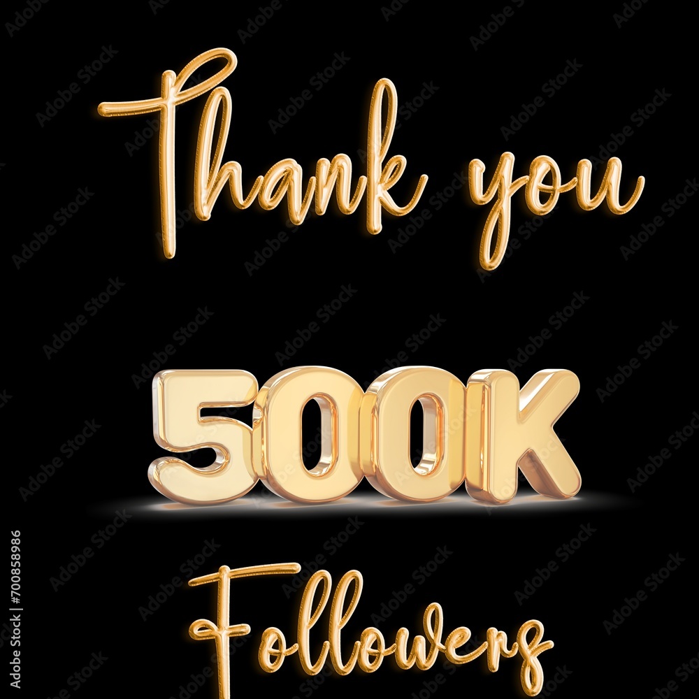 Thank you 500k subscribers creative poster. Bright festive thanks for ...