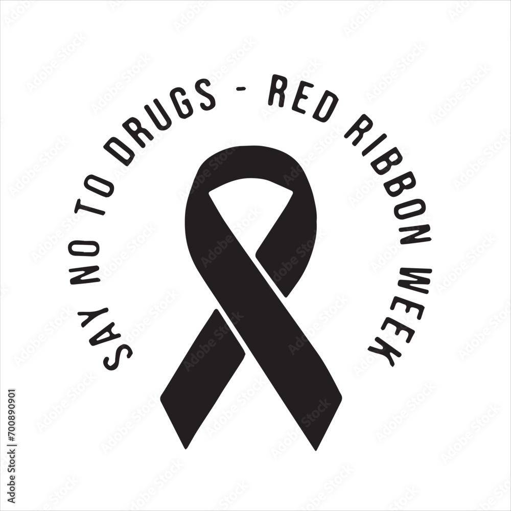 say no to drugs red ribbon logo inspirational positive quotes ...