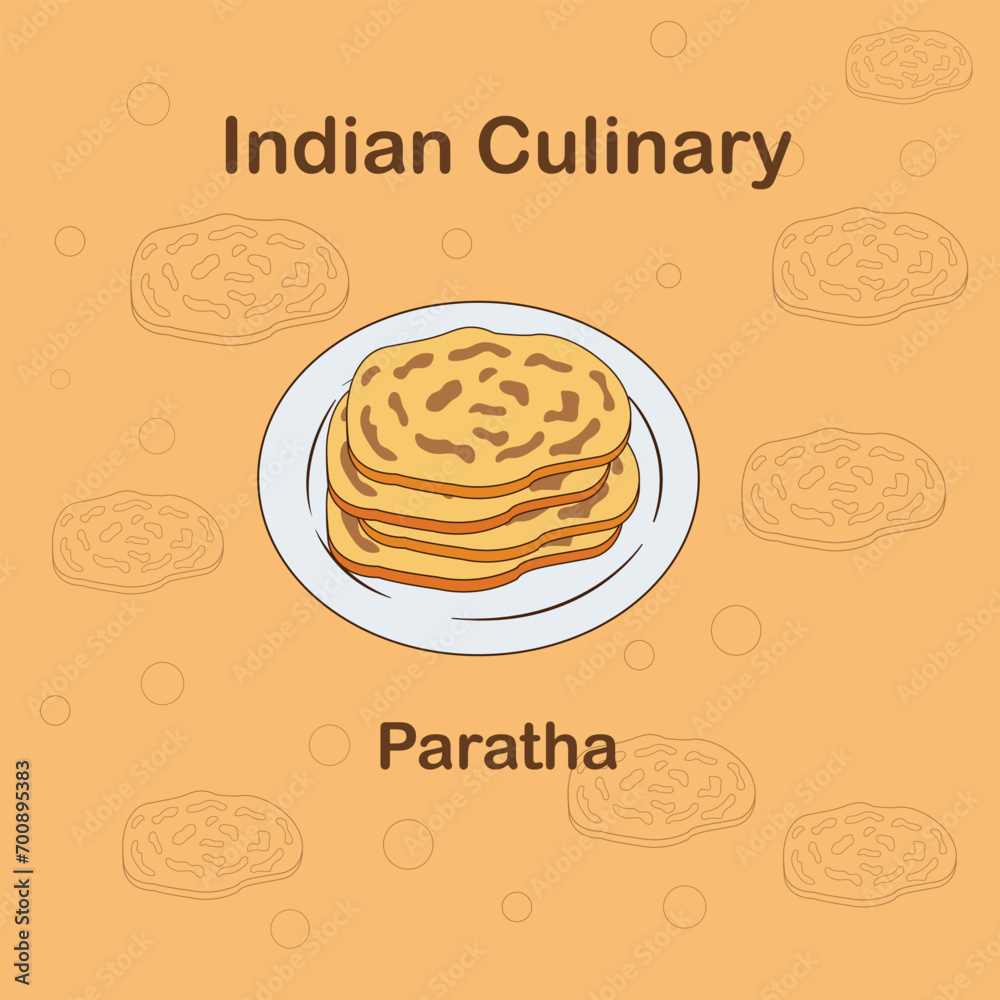 Paratha : on of Indian Culinary, paratha is a dough made of flour with ...