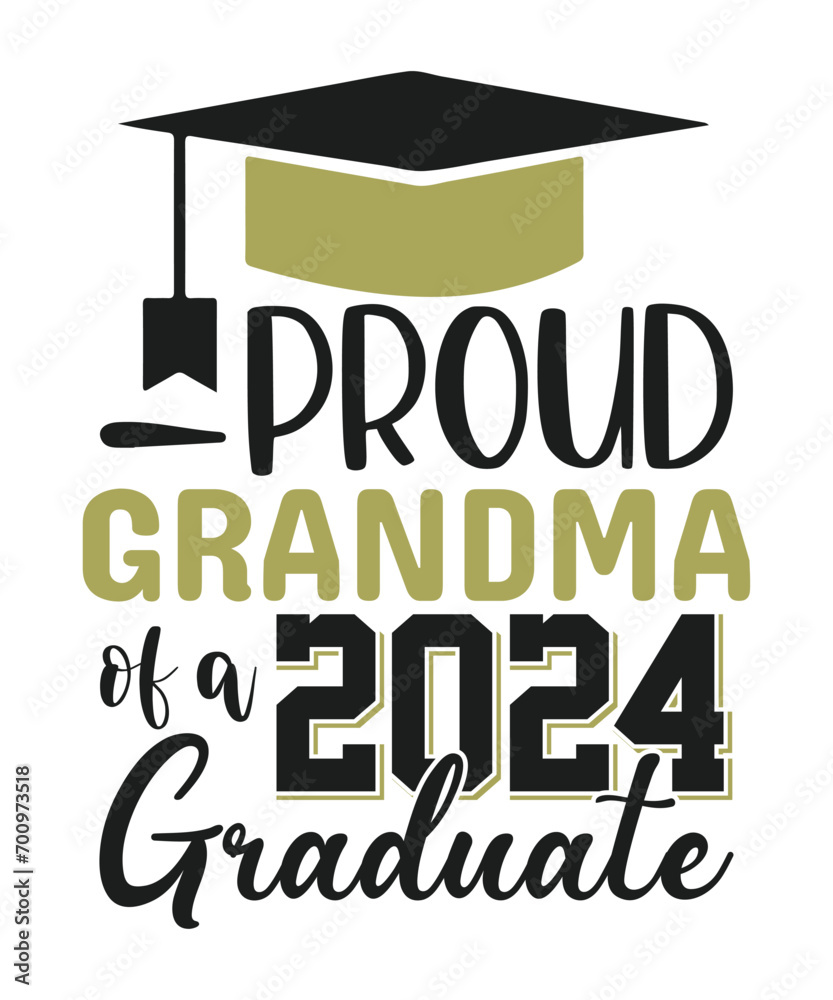 Proud grandma of 2024 graduate, Proud Family 2024 Graduate SVG ...