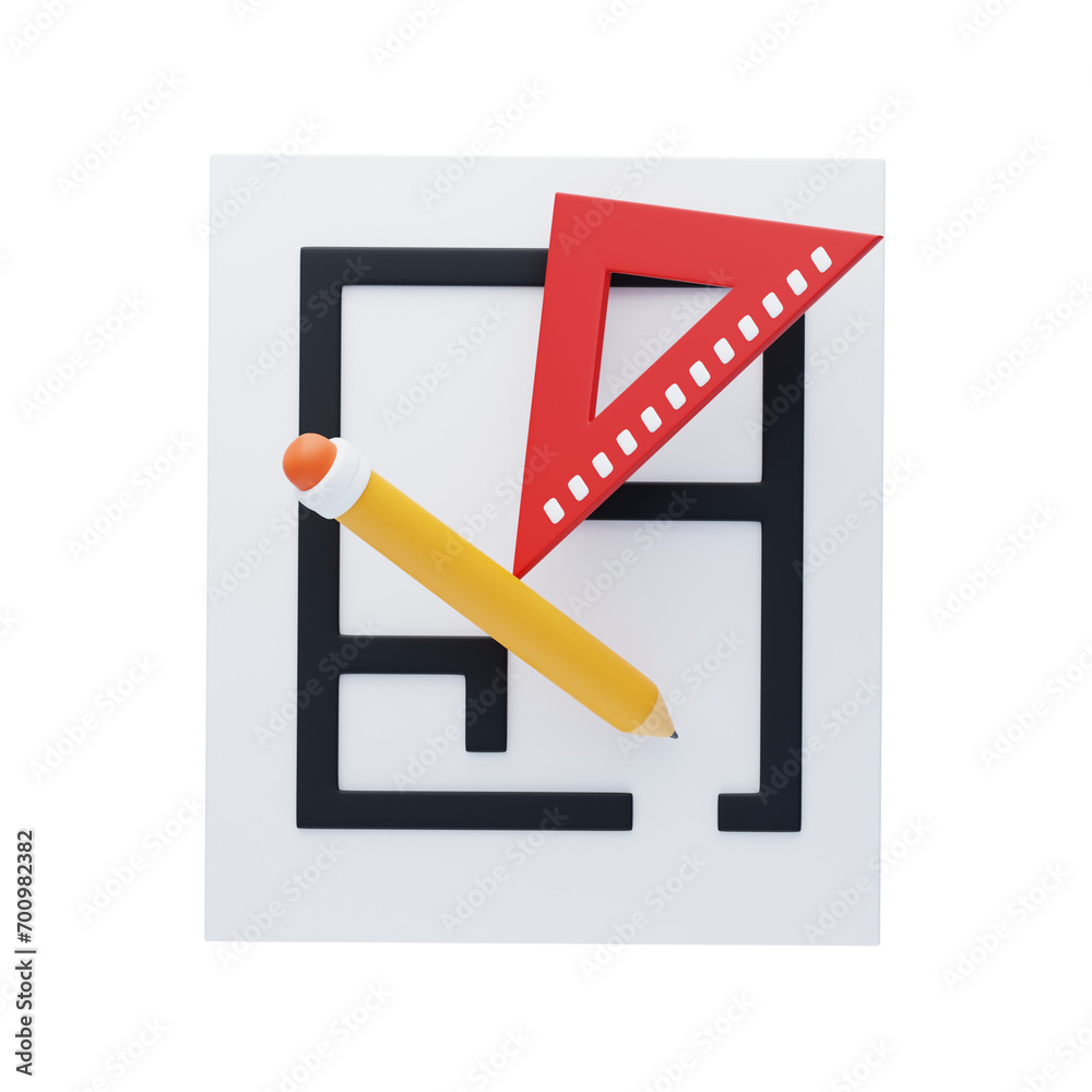 3D Model of a Sketch. Sketch Model for a Creative Aesthetic. 3d ...