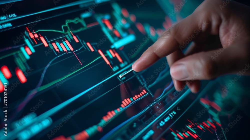 Interactive display of stock market performance with fluctuating prices ... Interactive display of stock market performance with fluctuating prices ...