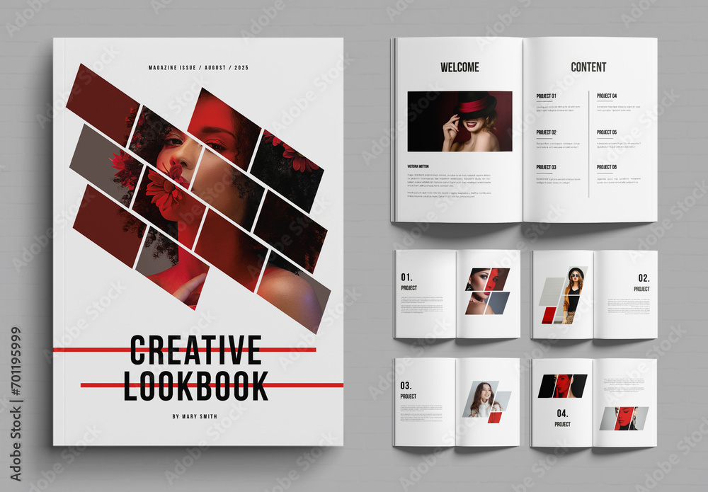 Creative Magazine Design Layout Stock Template | Adobe Stock