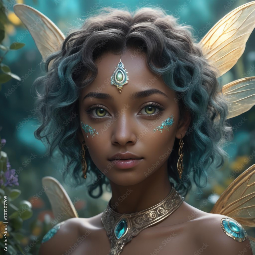 Ethereal Fairy in a Magical Garden - Ultra-Resolution Digital Art of a ...