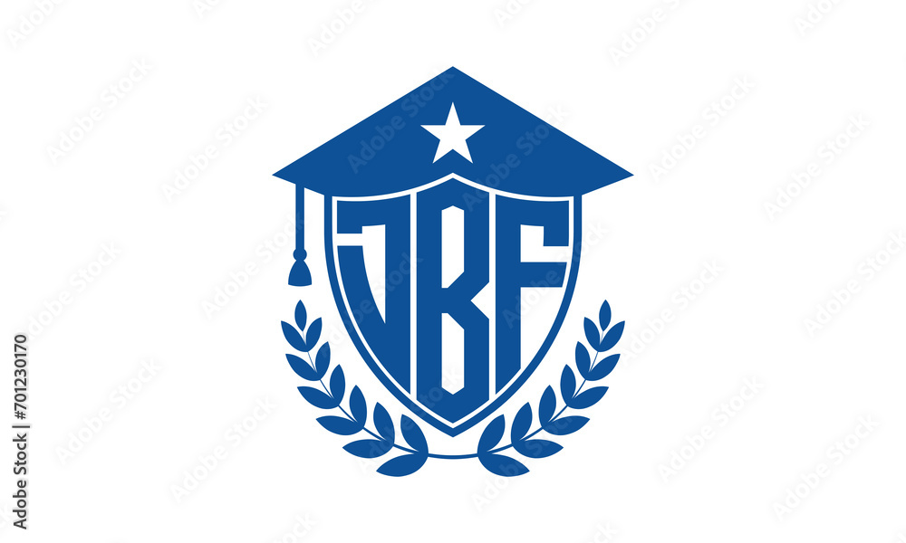 Vecteur Stock DBF three letter iconic academic logo design vector ...