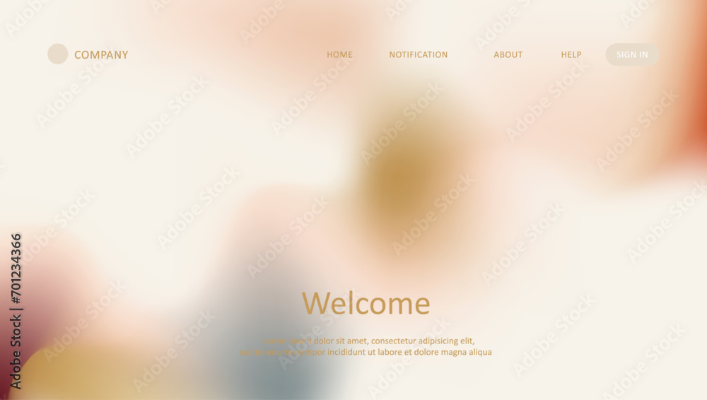 Abstract gradient background. aesthetic and elegant website landing ...