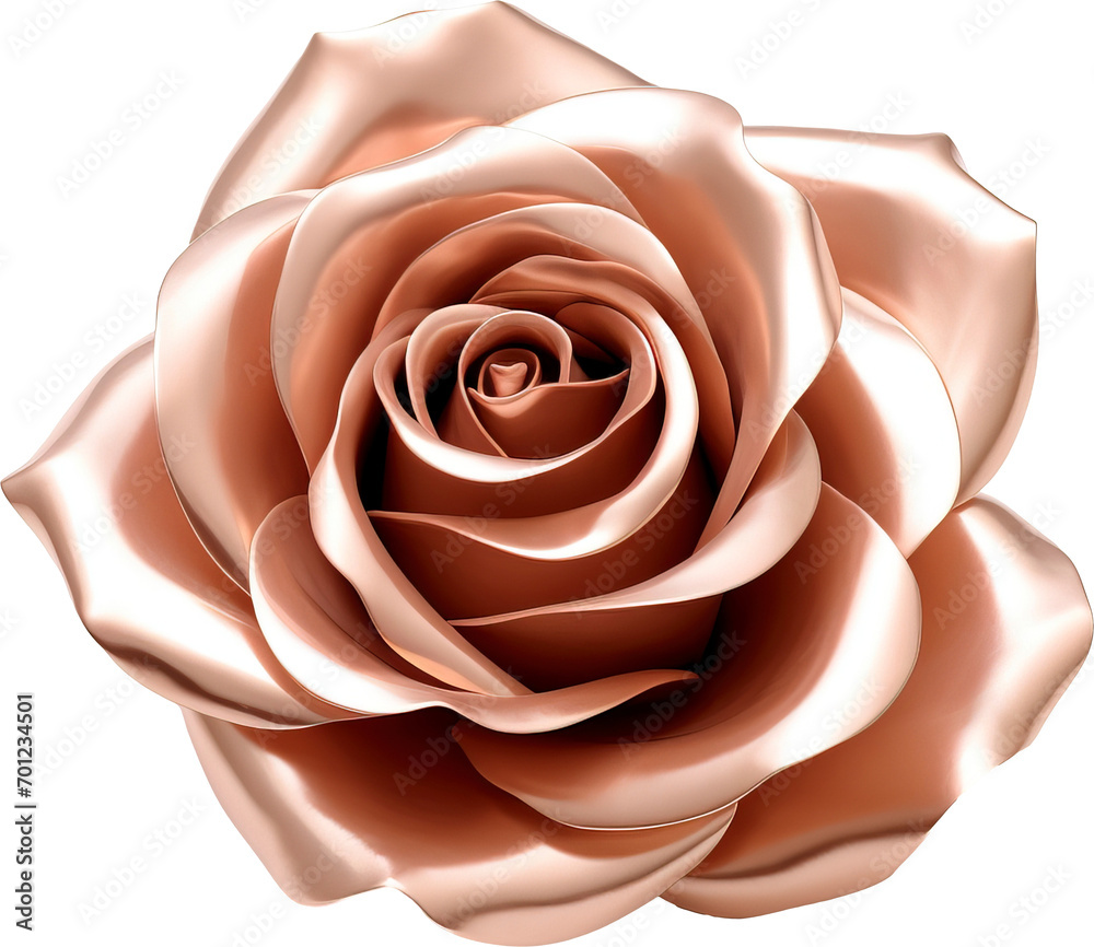 Golden rose isolated on transparent background. PNG Stock Illustration ...
