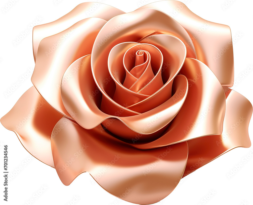 Golden rose isolated on transparent background. PNG Stock Illustration ...