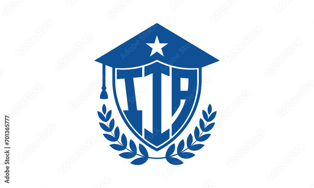 Vecteur Stock IIA three letter iconic academic logo design vector ...