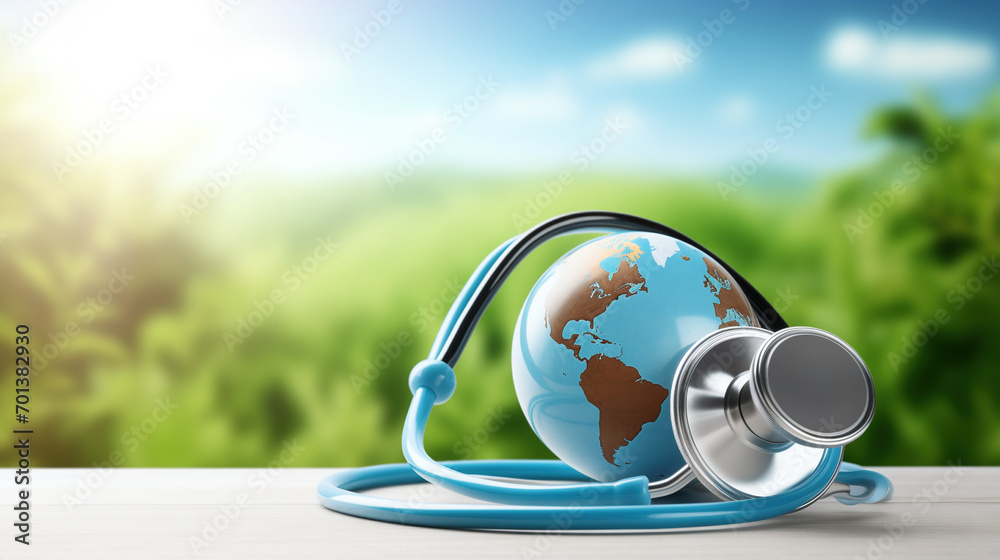 Health For All. World Health day 2023 concept background. World health ...