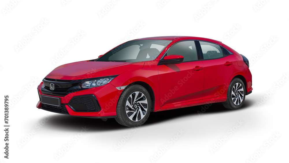 Honda Civic car side view isolated on white background Stock Photo ...