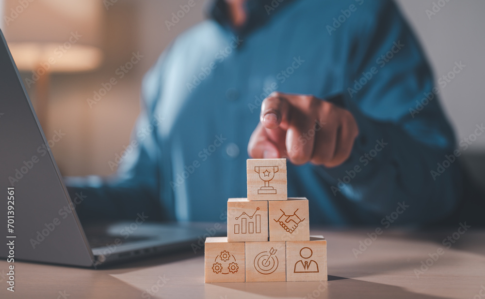 business, cube, success, background, block, growth, leadership, idea ...