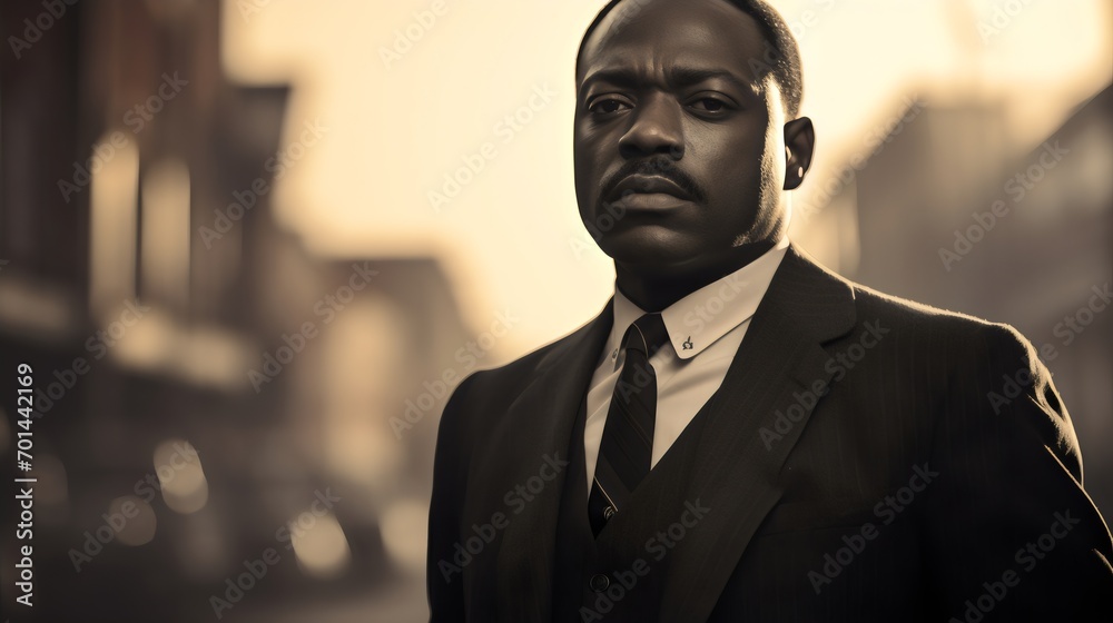 Powerful Vintage Portrait of Civil Rights Fighter, Black Man ...