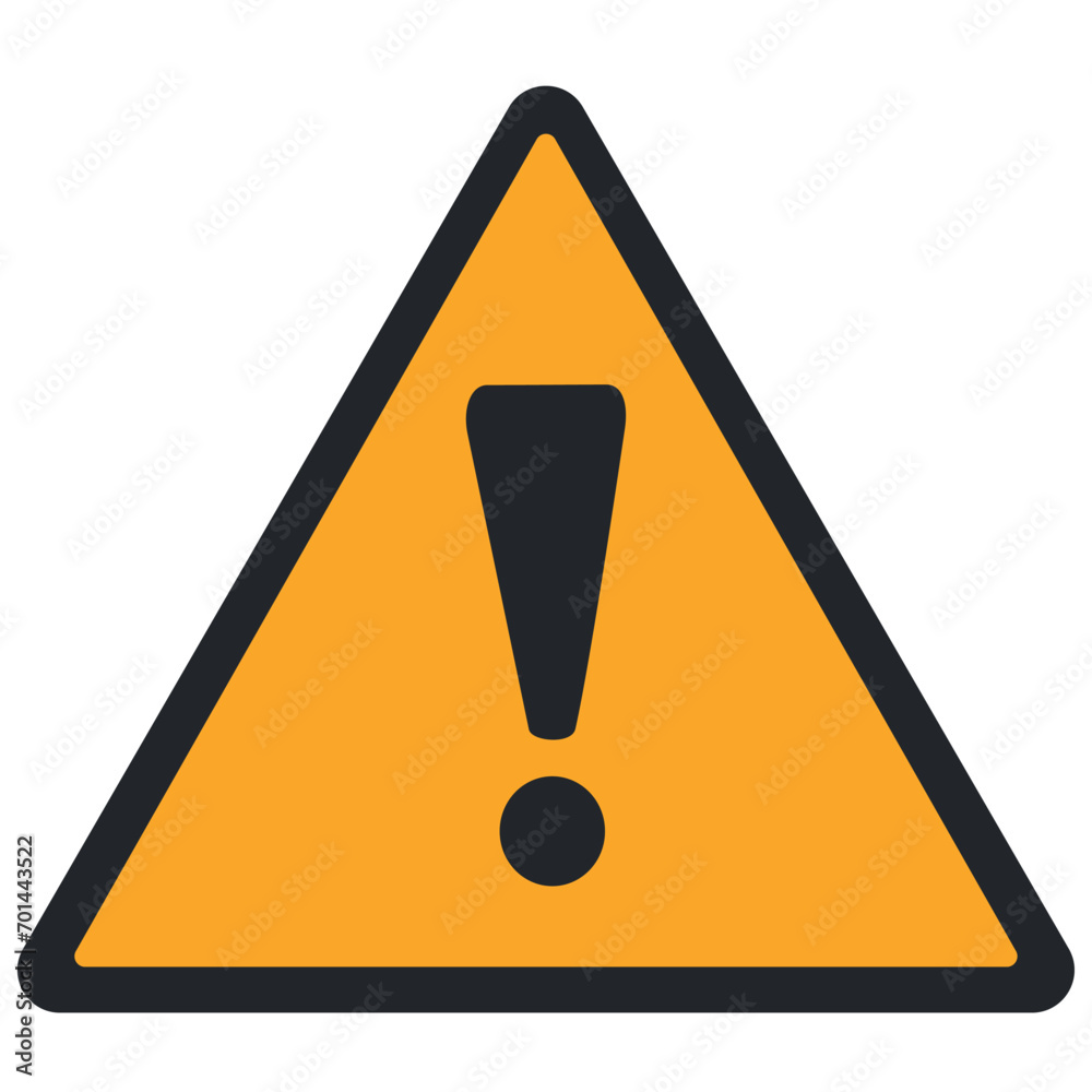 WARNING PICTOGRAM, GENERAL WARNING SIGN ISO 7010 - W001 Stock Vector ...