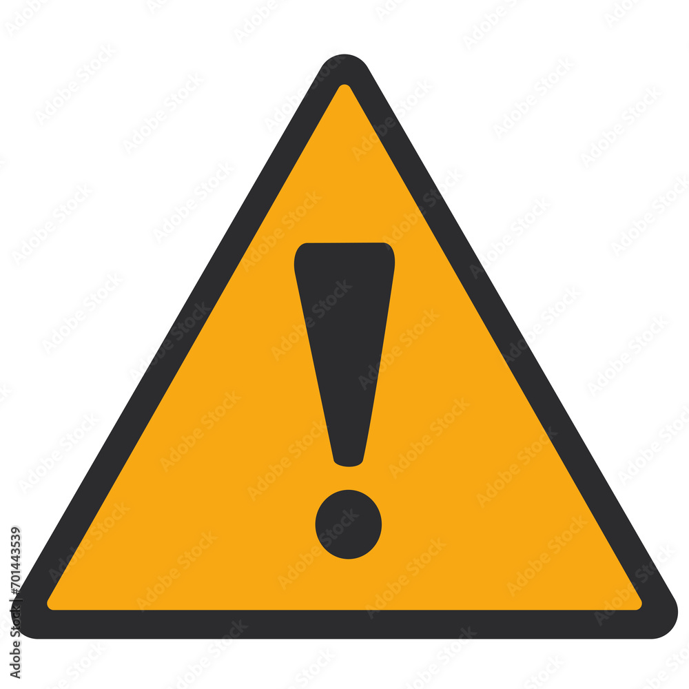 WARNING PICTOGRAM, GENERAL WARNING SIGN ISO 7010 - W001 Stock ...