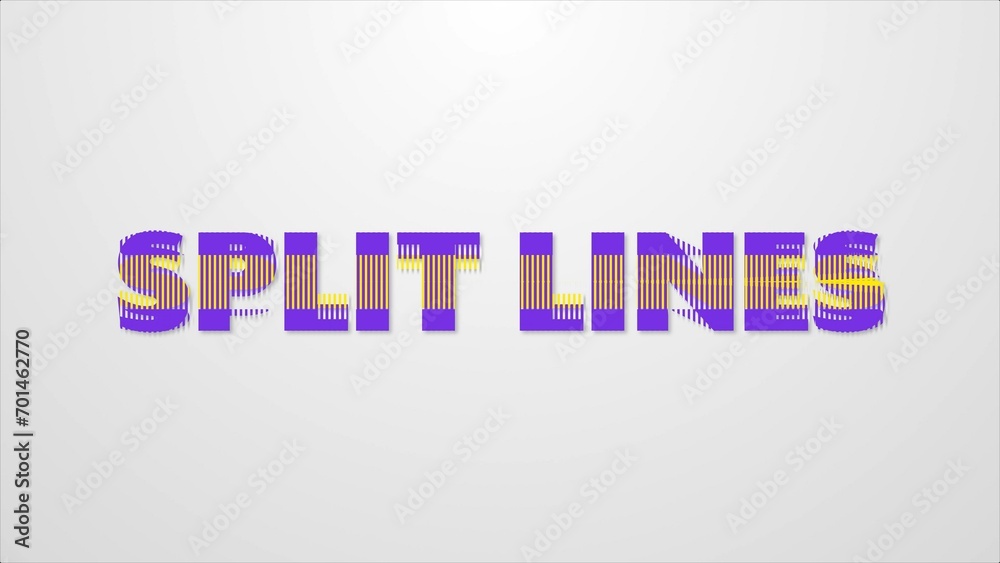 Color Changing Text Splitting Title Intro Stock Template | Adobe Stock