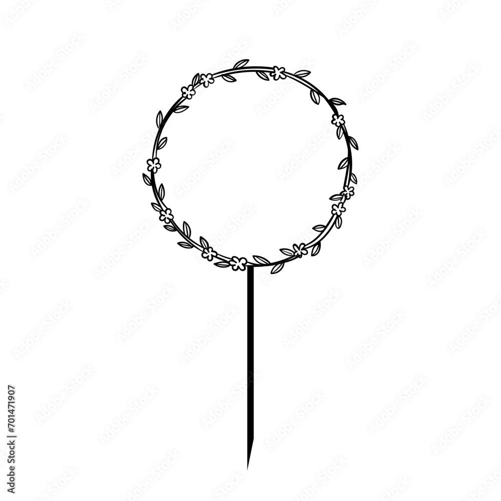 Vetor do Stock: Cake Topper Frames Svg, Cake Topper Svg, Wedding cake ...