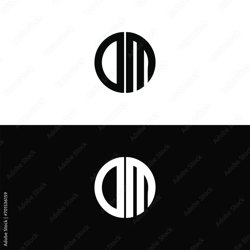 DM logo. D M design. White DM letter. DM, D M letter logo design ...