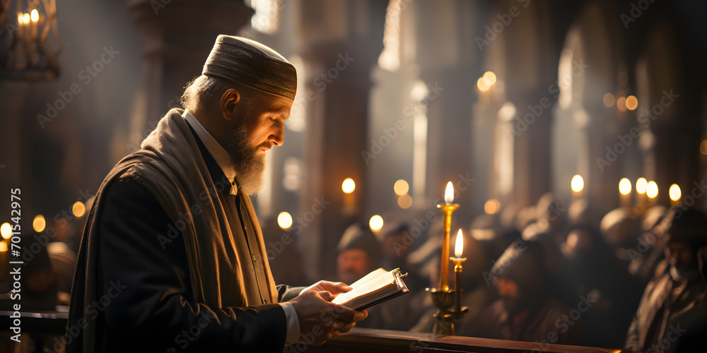 Islamic Imam Conducts a Sermon at the Mosque. Muslim Imam Preaching to ...