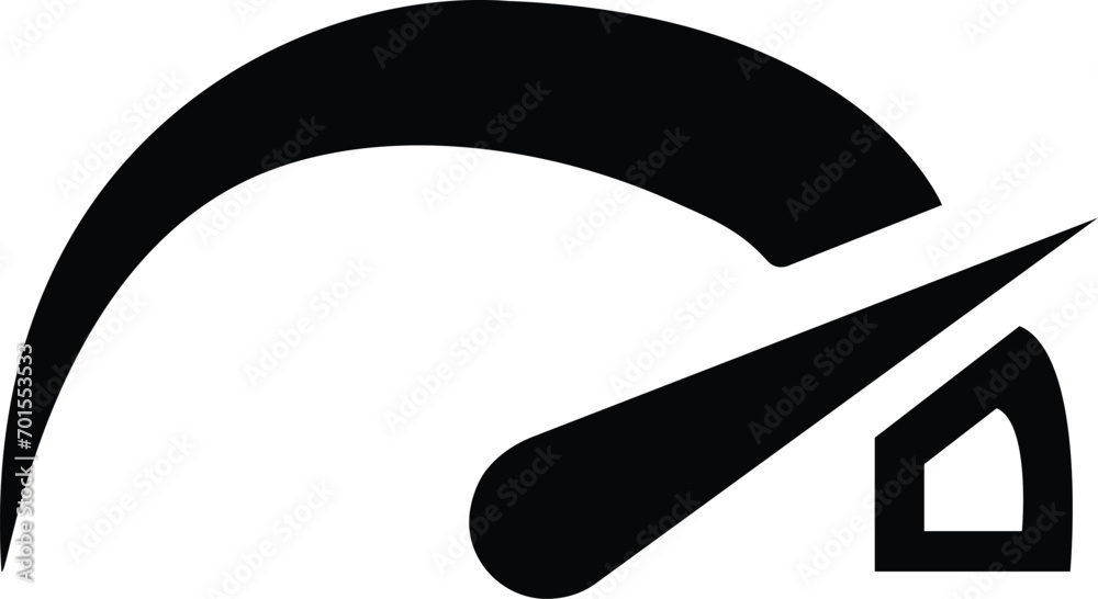 Speedometer, tachometer icon. Speed indicator sign. Internet car speed ...