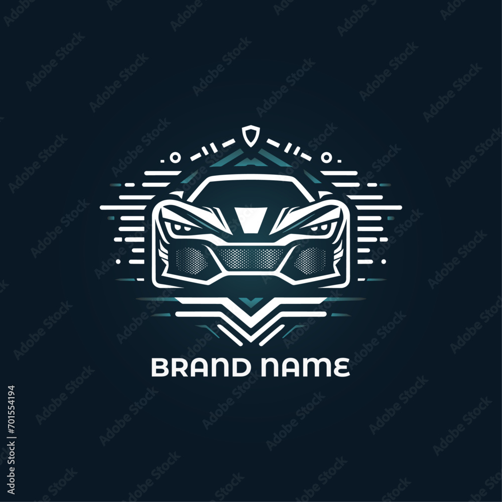Car Brand Logo Design Vector Template. Modern Car Company, Garage, Rent ...