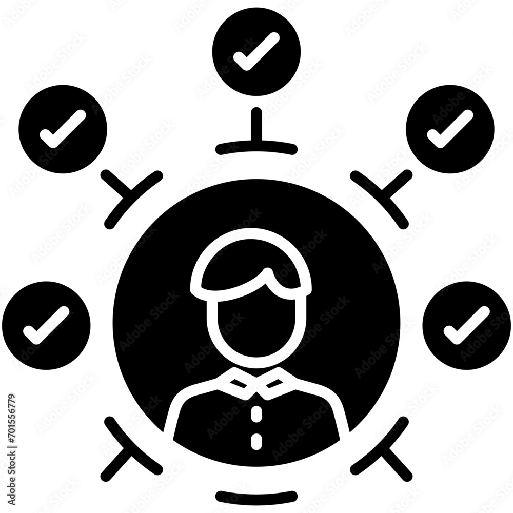 Multitasking Icon. Multi Task Workload Pictogram Graphic Illustration ...