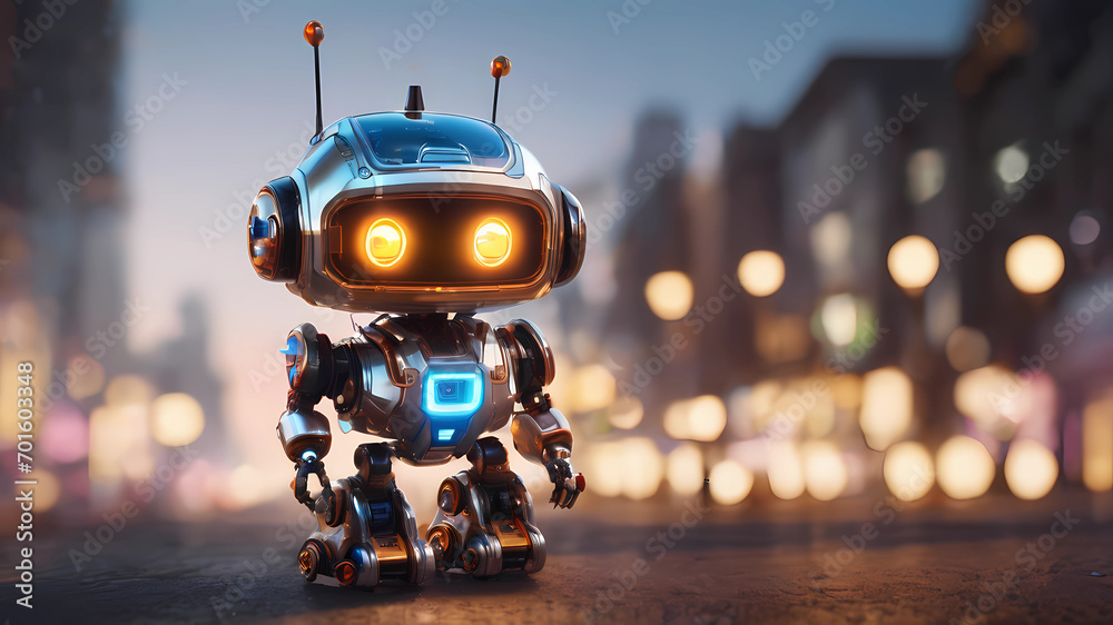 Cute aesthetic, a (tiny cute translucent polycarbonate robot) with an ...