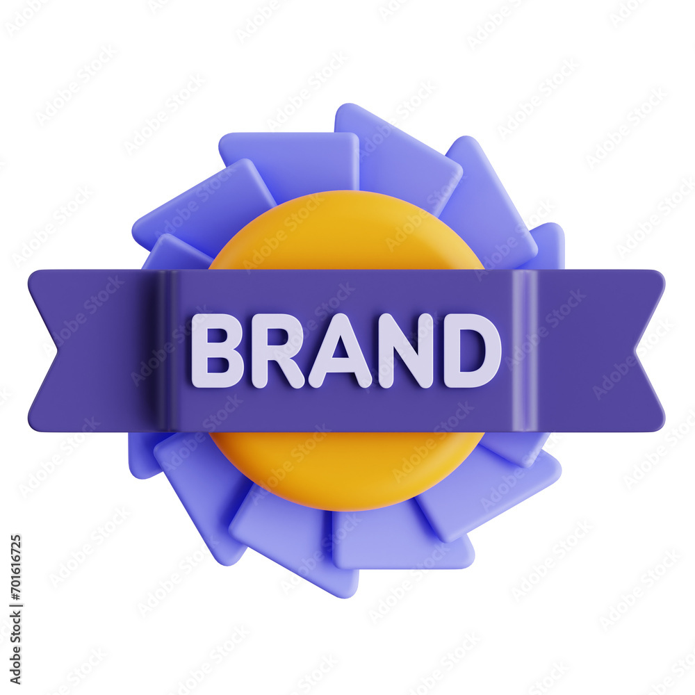 3D Model of a Brand Identity Visualization. Brand Identity ...