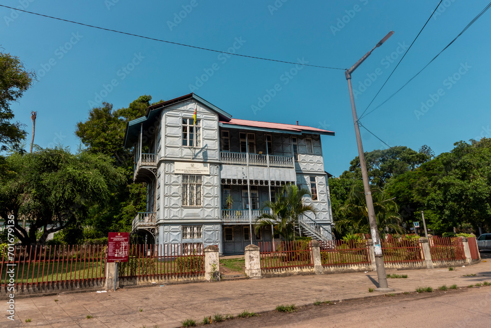 Historic prefabricated Casa de Ferro (Iron House) fabricated in Belgium ...