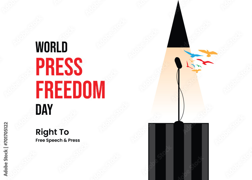 World Press Freedom Day, banner, poster, social media post, vector ...
