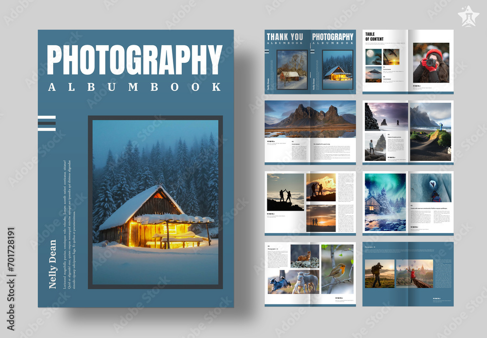 Photobook Layout Stock Template | Adobe Stock