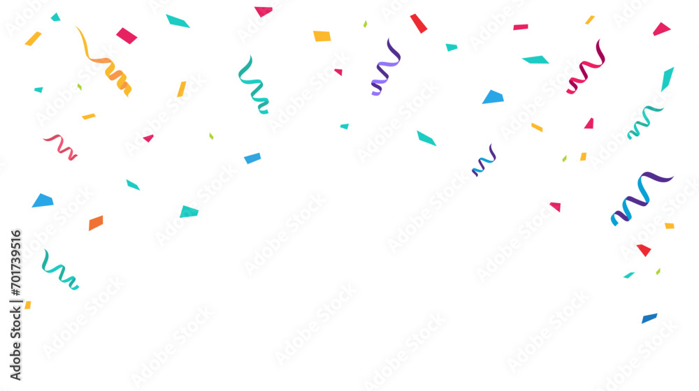 Congratulations confetti, celebration confetti background, vector ...