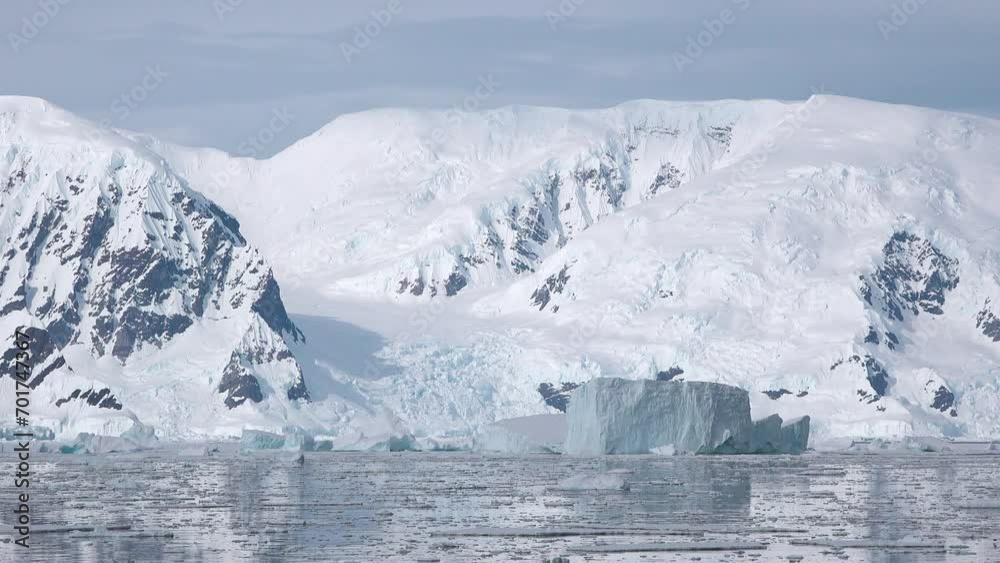 Antarctica. Frozen ocean water on south pole. Ecology of the planet ...
