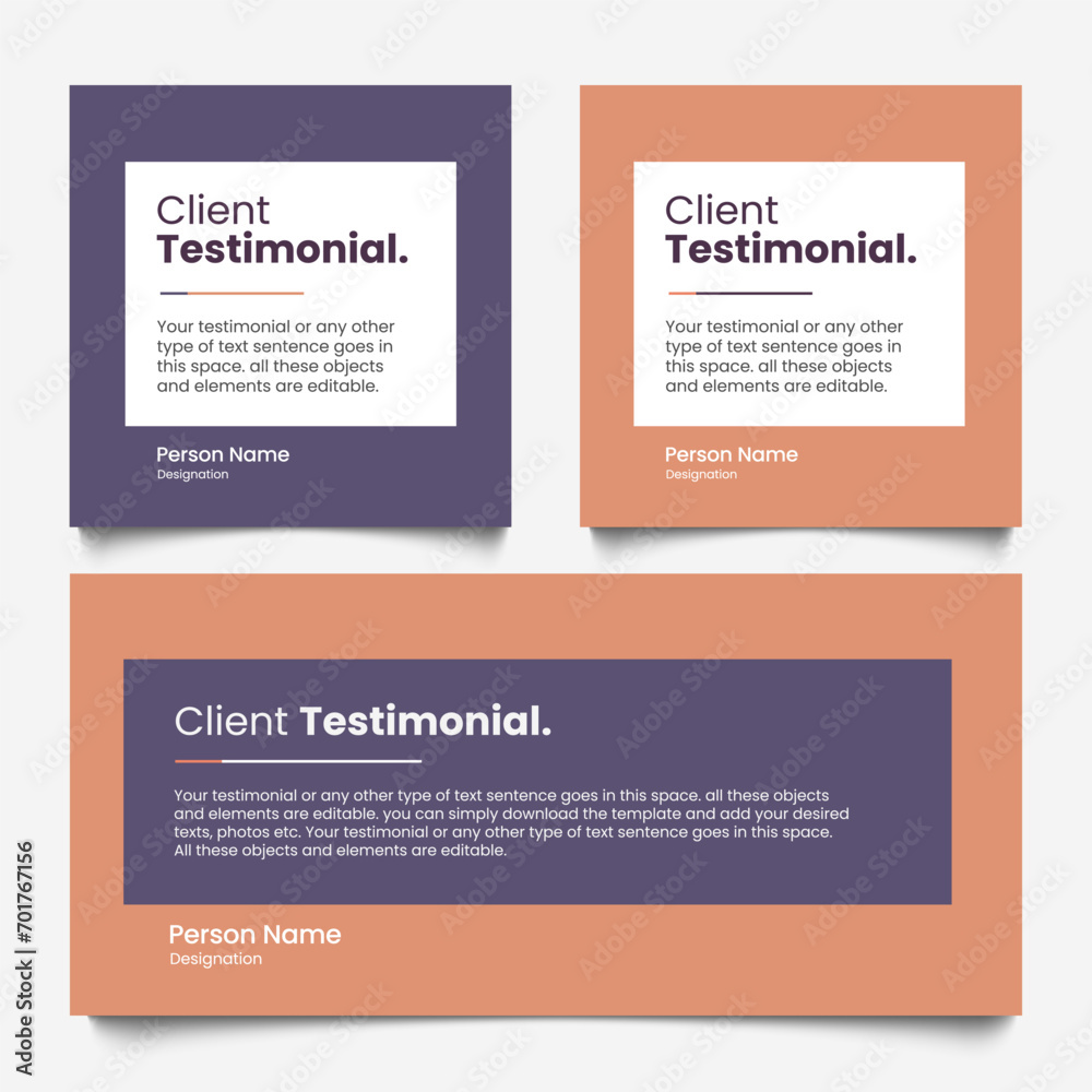 Creative Testimonial Template, Quote ,Empty space box template ...