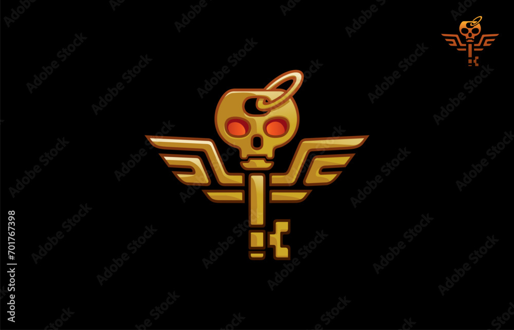 Totem logo, totem skull keys logo design inspiration, vector ...