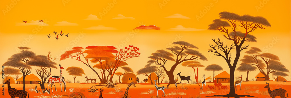 Savannah's splendor unfolds in warm hues, sprawling landscapes ...