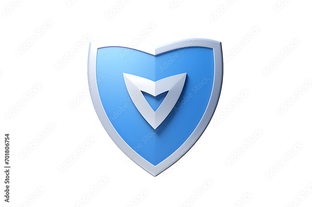 Realistic 3d blue security safe blue shield on PNG background Stock ...