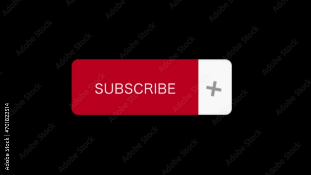 Subscribe Text Icon Animated on Green Screen Chroma Key. Graphic ...