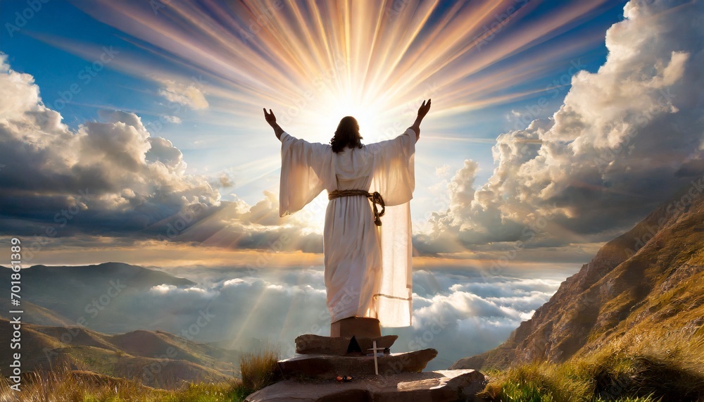 Depiction of Jesus Christ - Jesus Christ Ressurection and Blessing to ...